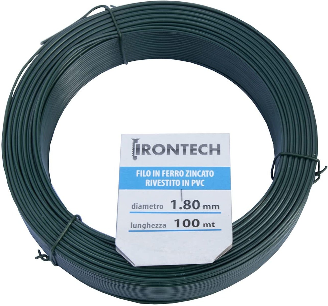 Filo di ferro zincato rivestito PVC per giardinaggio e fai da te, Anti ...