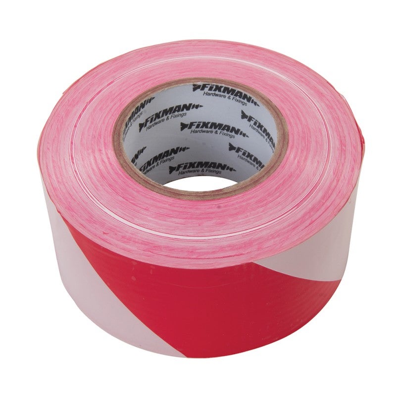 Fixman - Cinta para delimitar 70 mm x 500 m, rojo/blanco | Leroy Merlin