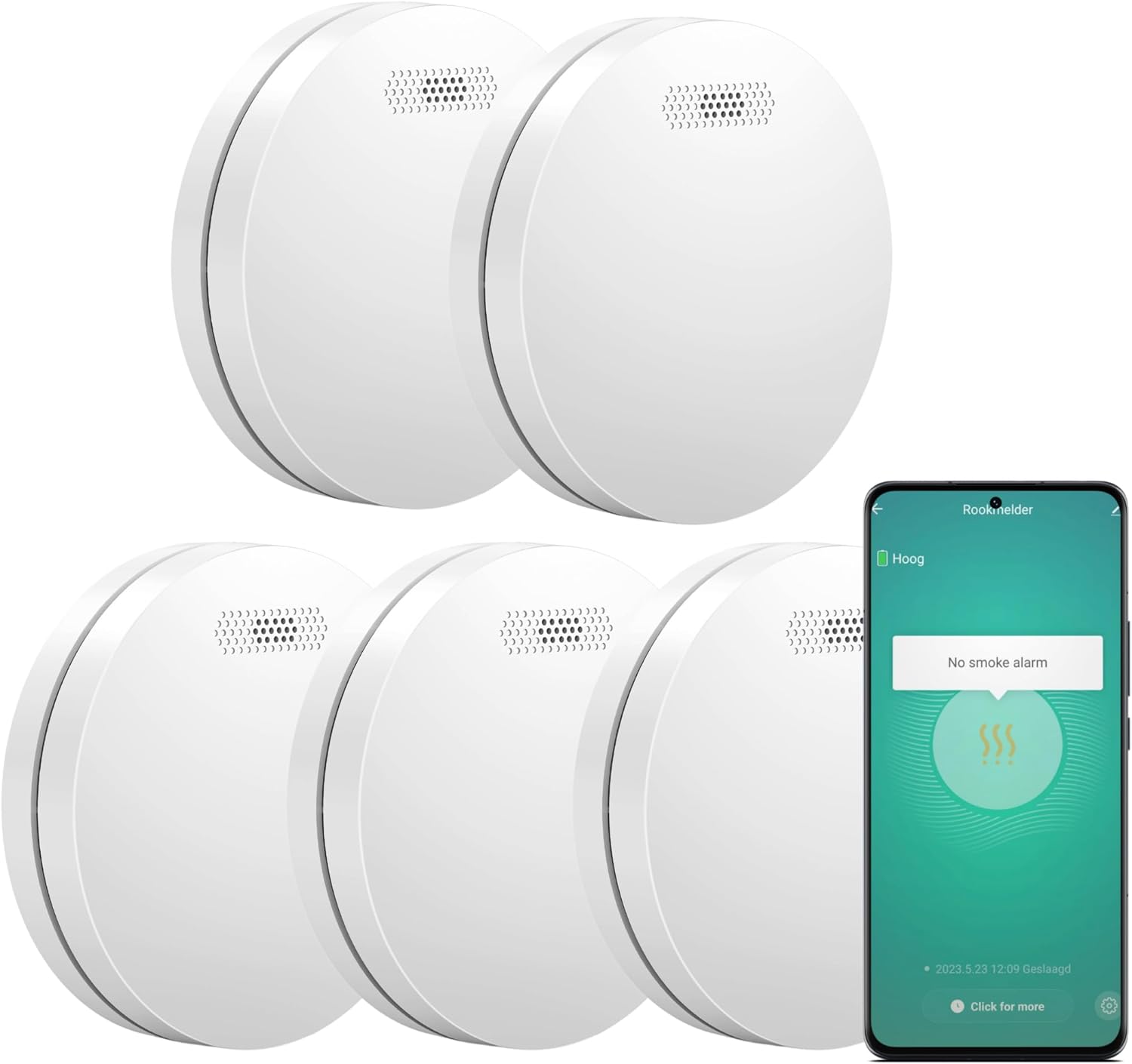 Detector de humo inteligente Smart Connect, batería 10 años, alarma ...
