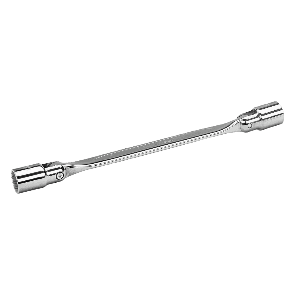 Clé double à tête articulée avec douilles 12 pans 18x19 mm 4040M-18-19 ...