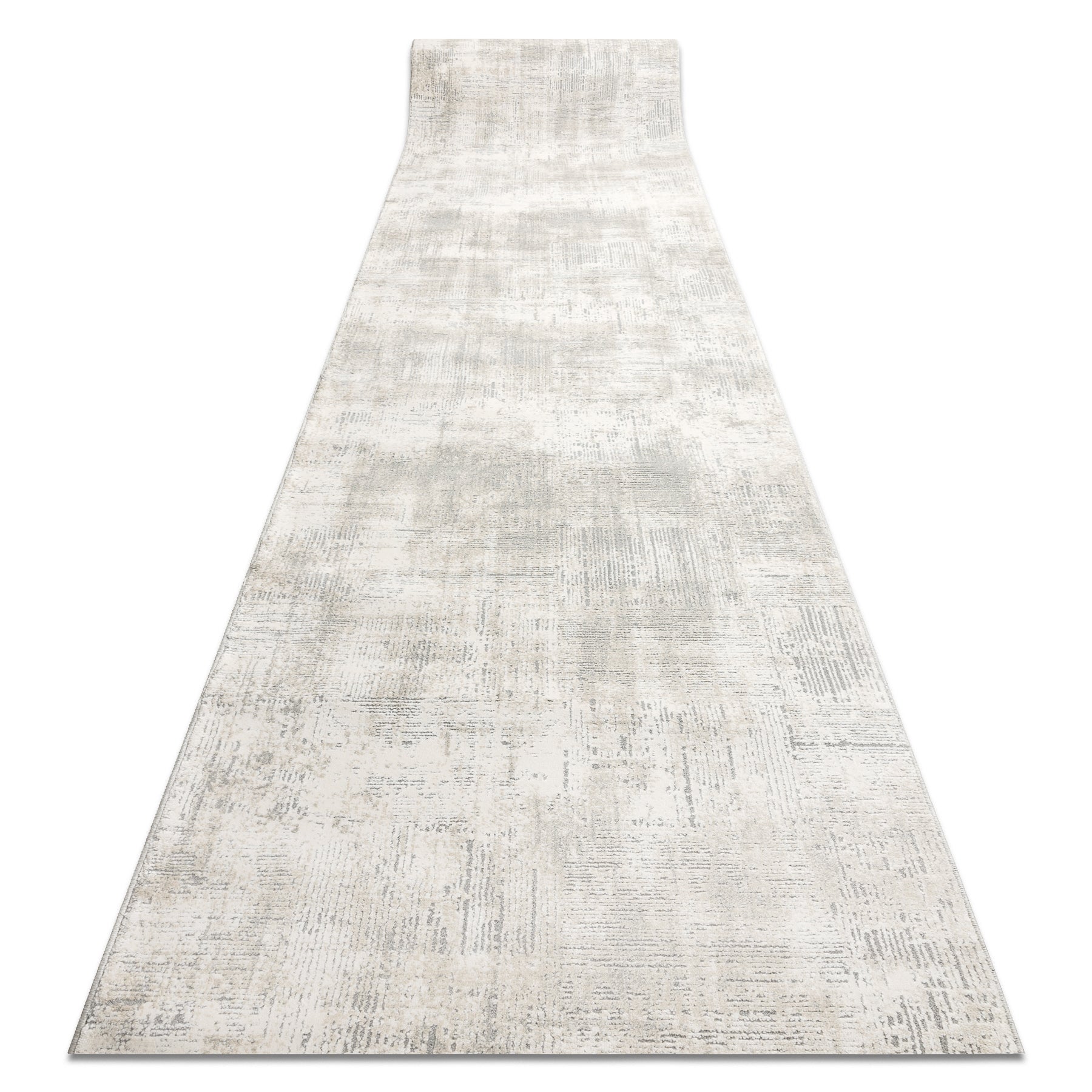 Tapis de couloir TULS 51231 vintage ivoire / gris 90 cm 90x100 cm ...