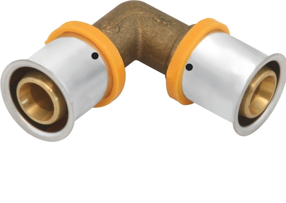 Lot 2pcscoude A Sertir Multicouche Ø16 L Profil (th-u)certifie Cstbat ...