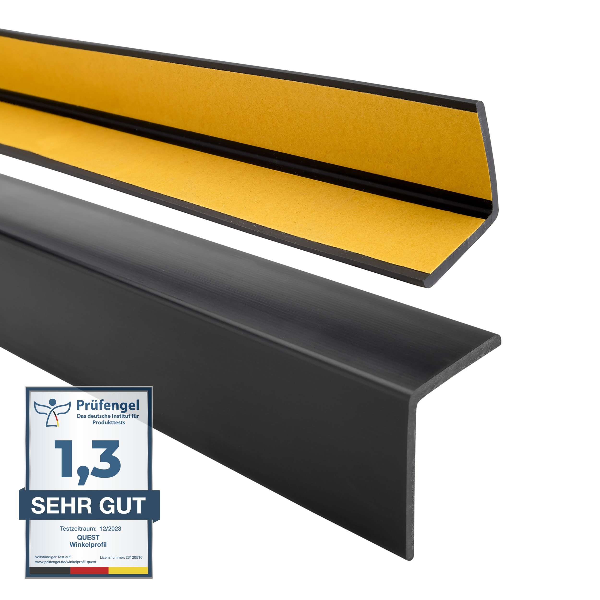 QUEST Cornière PVC 50x50mm, 2m, Baguette d’angle de protection KM ...