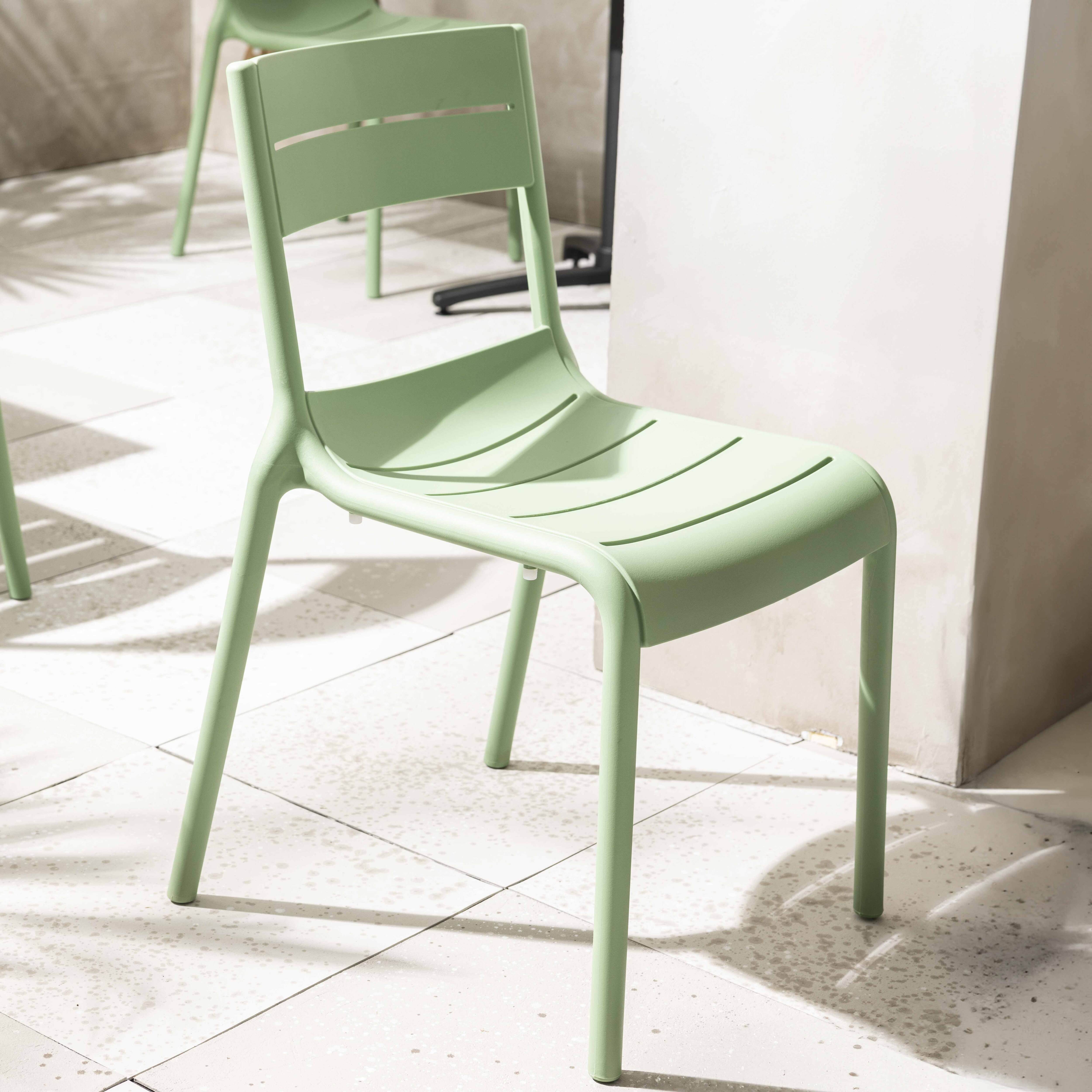 Chaise verte sauge de terrasse en plastique | Leroy Merlin
