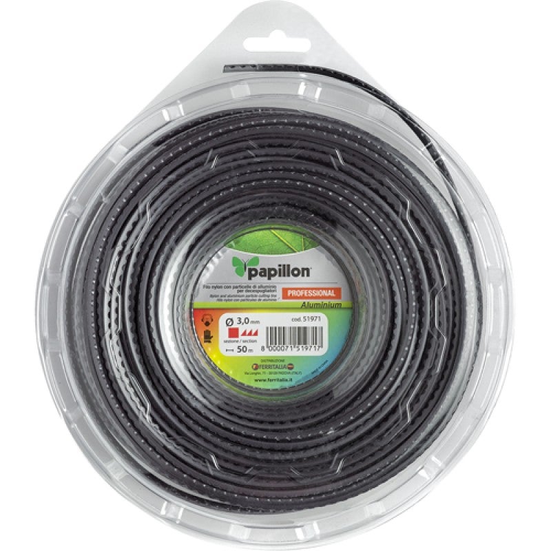 Fil de nylon tressé carré professionnel Ø 3,0 mm. Rouler 50 mètres ...