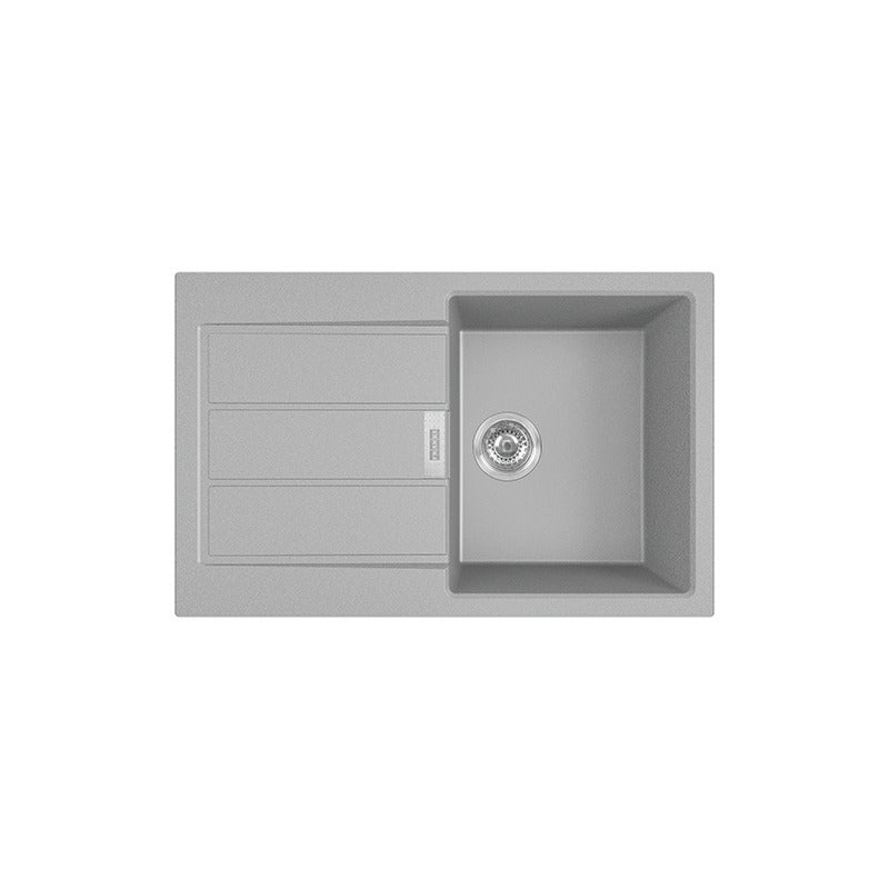 SIRIUS - 2.0 S2D 611-78 Tectonite® Evier à encastrer Gris | Leroy Merlin