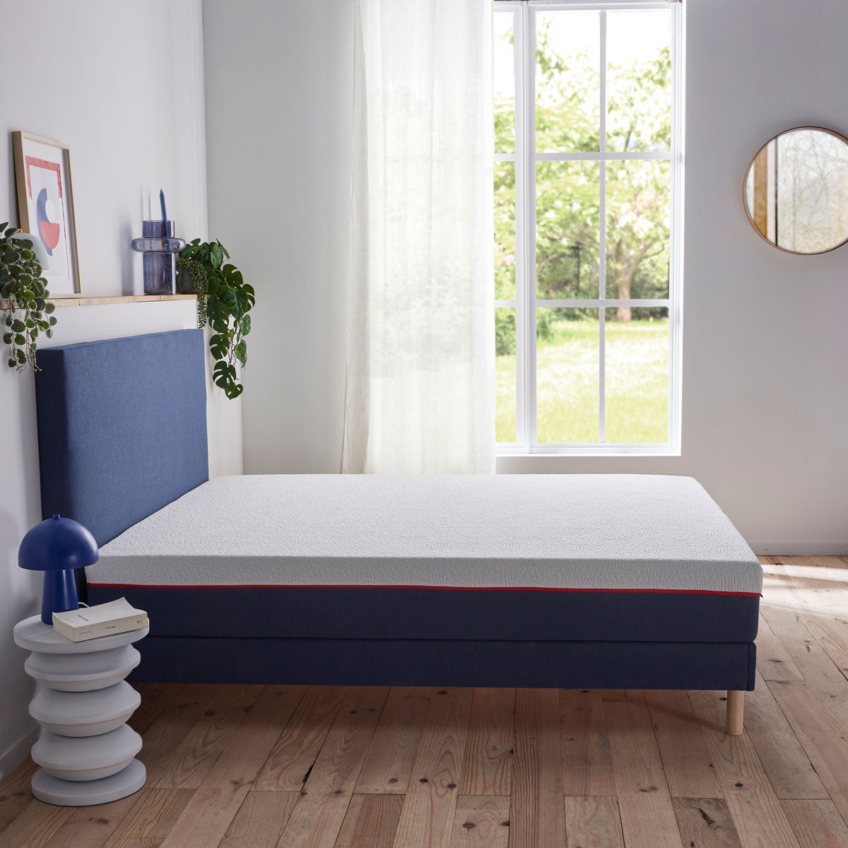 DODO | Ensemble - Matelas ferme + sommier + tête de lit L ...