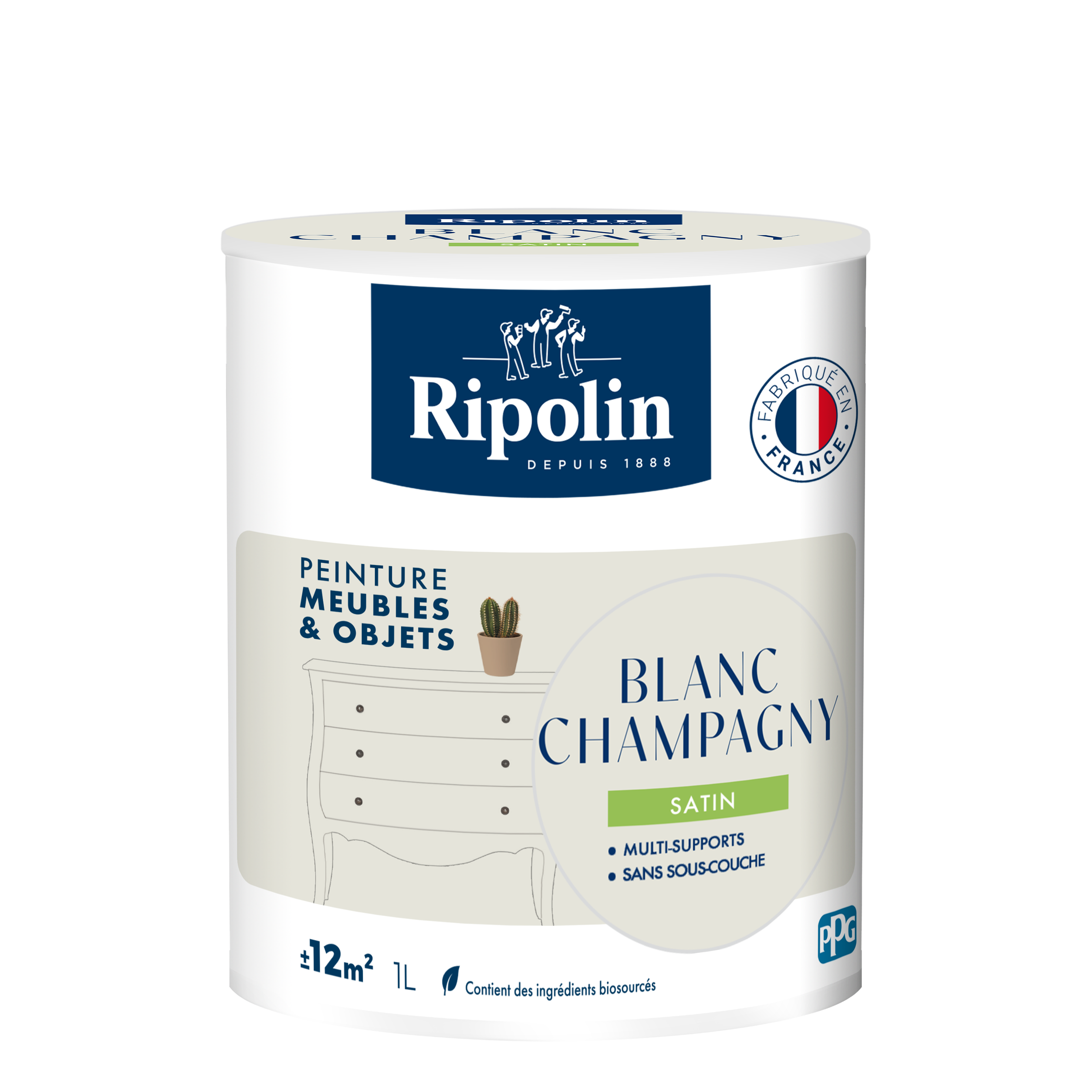 Vernice per mobili e oggetti - Bianco champagne - Finitura satinata ...
