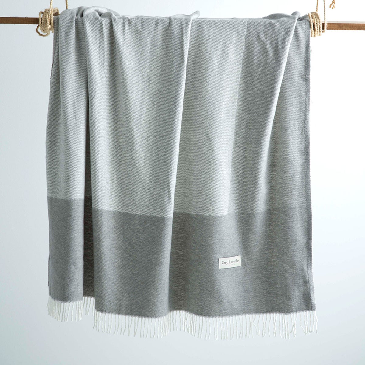 Plaid CROISETTE perle 130x170 cm | Leroy Merlin