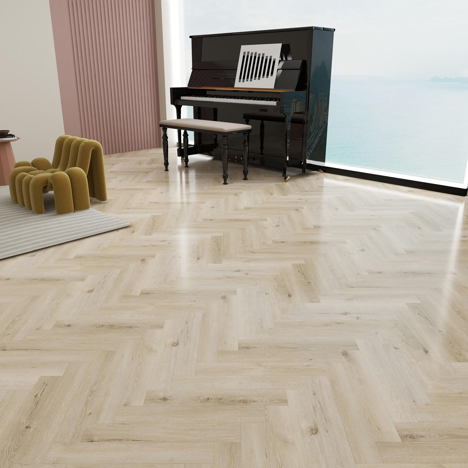 Sol - Lames PVC clipsable chevron - sous-couche intégrée - garantie 30 ...