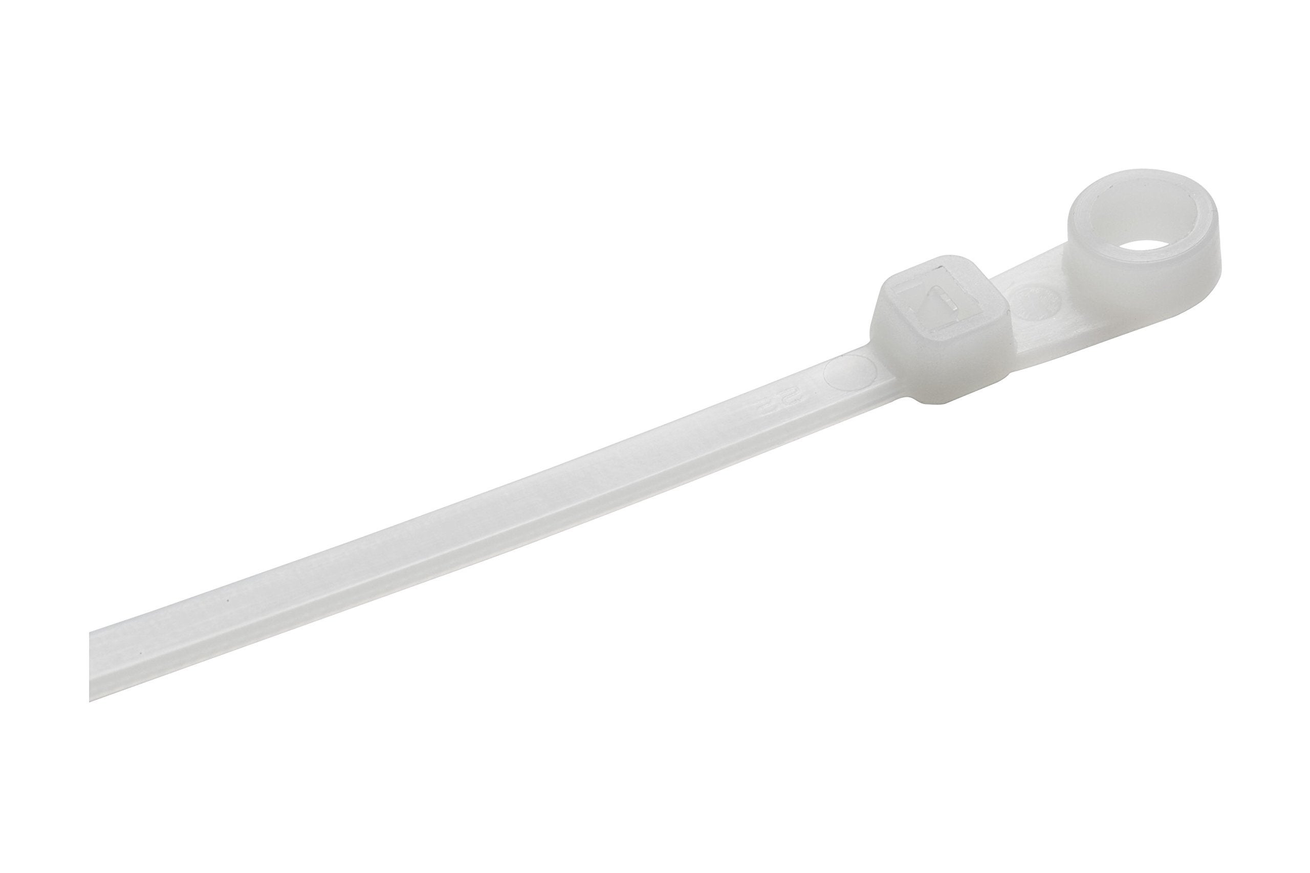 Meister Set pratico di 25 fascette stringicavo, colore bianco, 200 x 4 ...