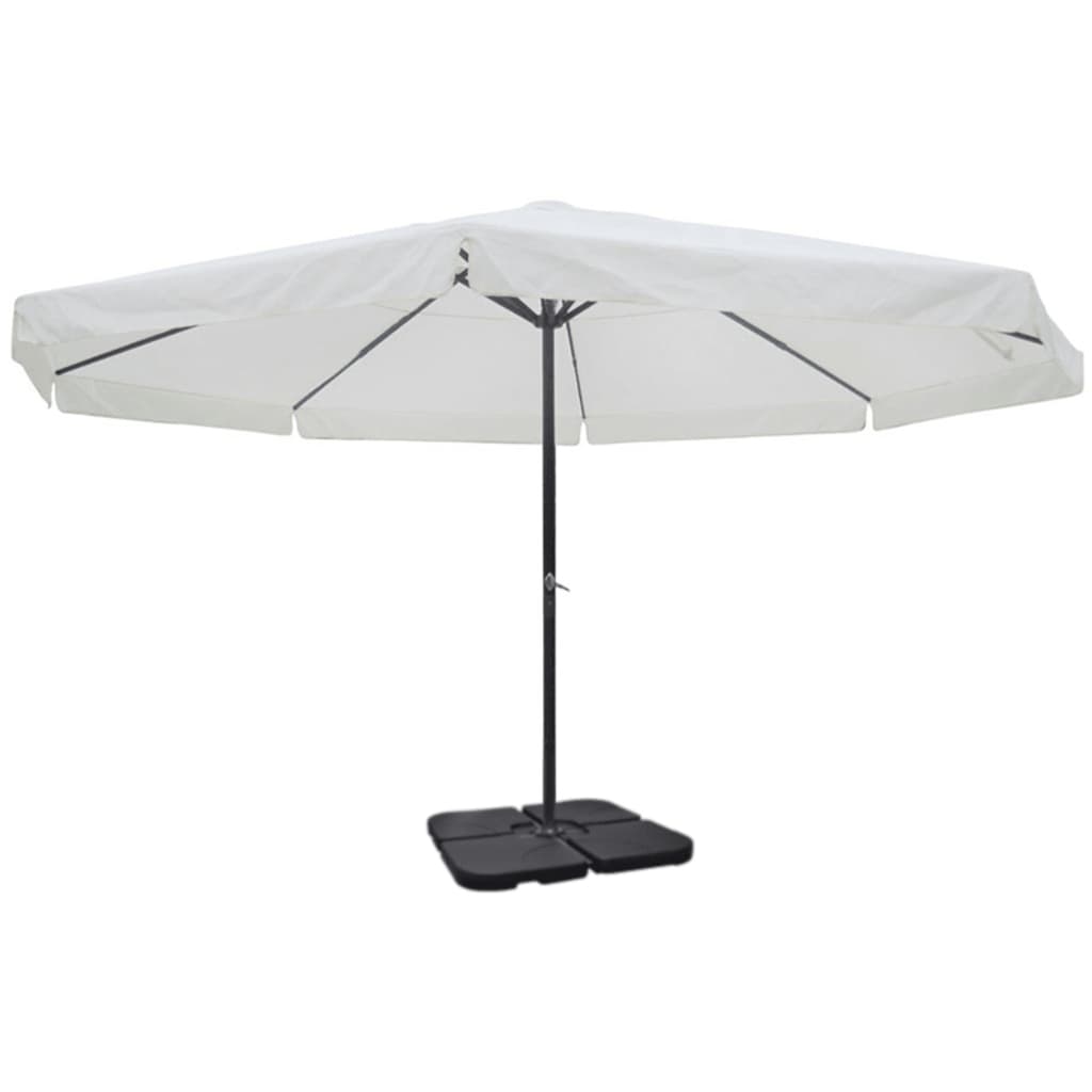 Parasol de jardín | Sombrilla de jardín con base portátil aluminio ...