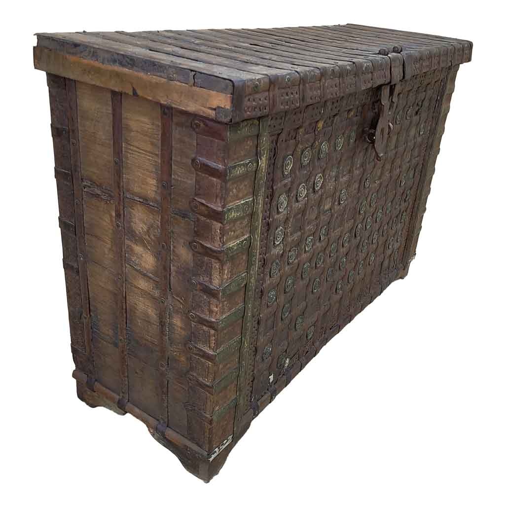 Coffre en bois fait main 136 x 46 x 96 cm (hauteur) | Leroy Merlin