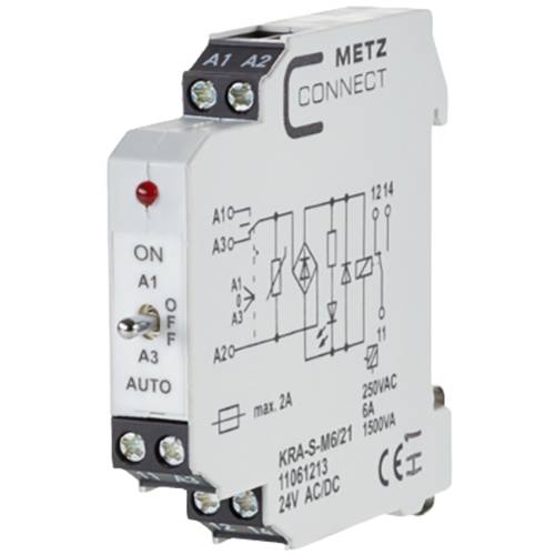 Module de couplage 24, 24 V/AC, V/DC (max) 1 inverseur (RT) Metz ...