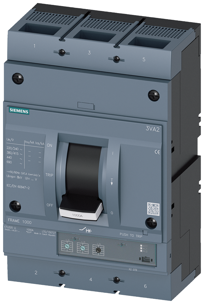 Disjoncteur 3VA2 800 A protection installation ETU320 | Leroy Merlin