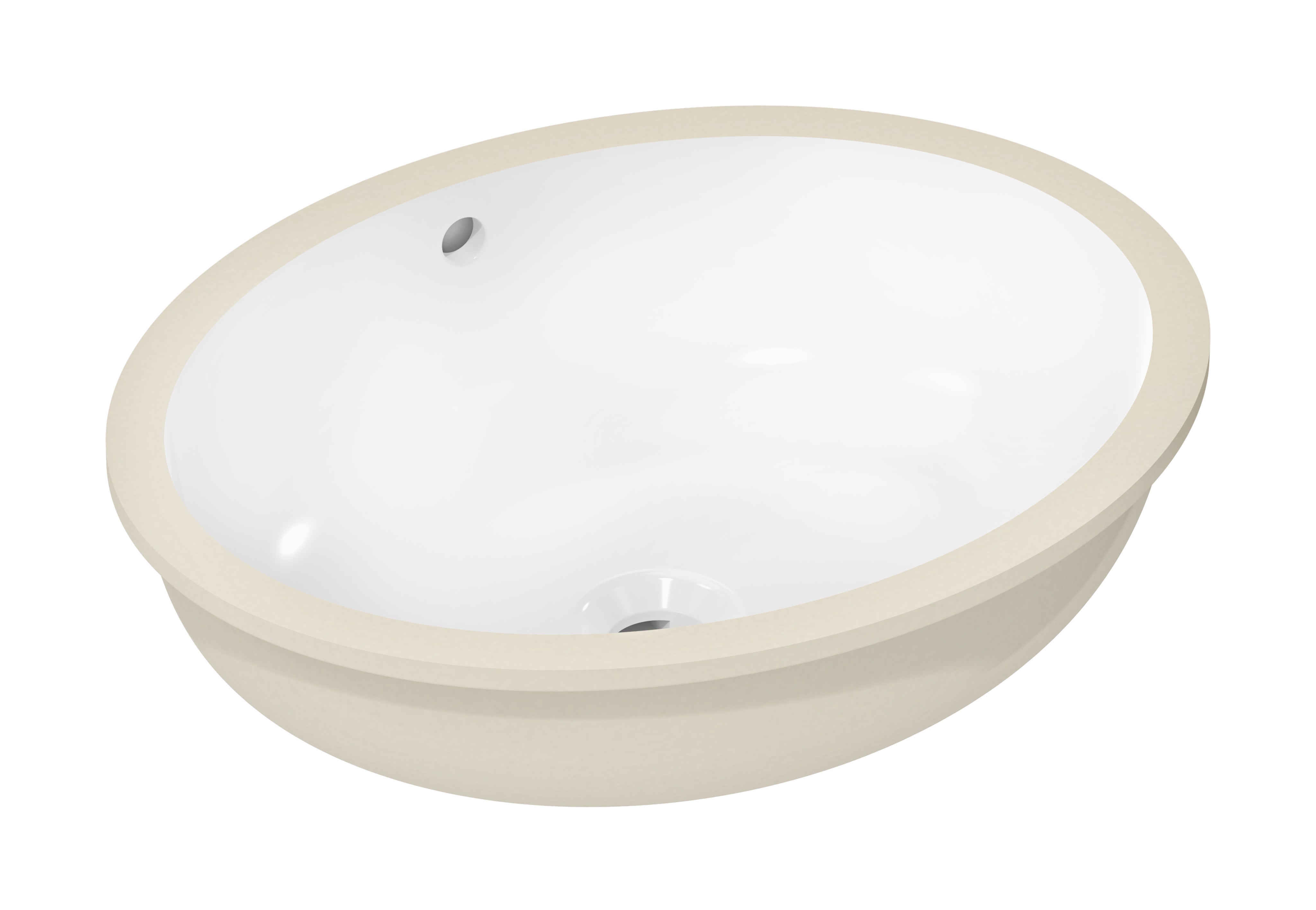 Hansgrohe Xuniva D lavabo à encastrer, avec trop-plein, sans trou pour ...