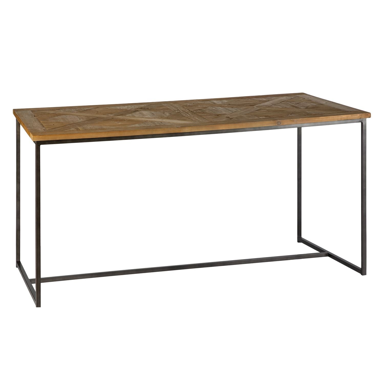 Console design industriel Corte - L. 110 x H. 79 cm- Marron | Leroy Merlin