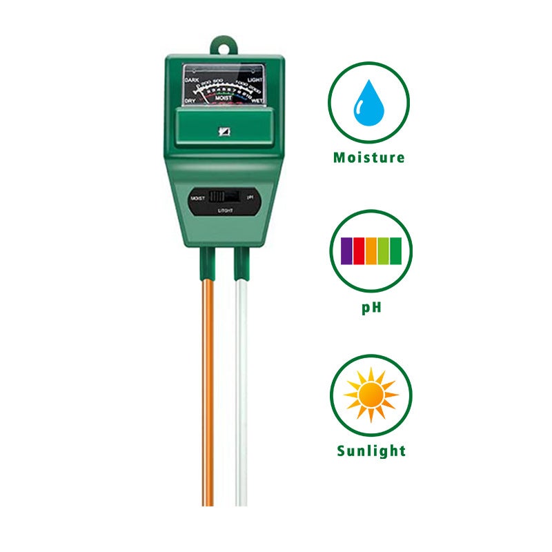 PH-mètre de sol, kit d'outils de jardin 3 en 1 testeur d'humidité ...