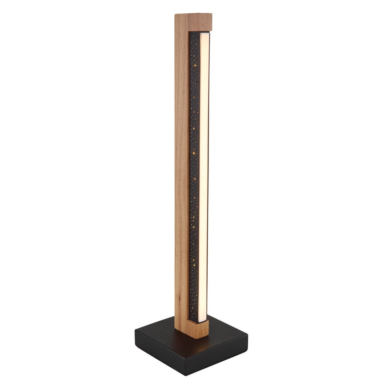 Lampe de table LED intégrée Noir mat LED 3000K | Leroy Merlin