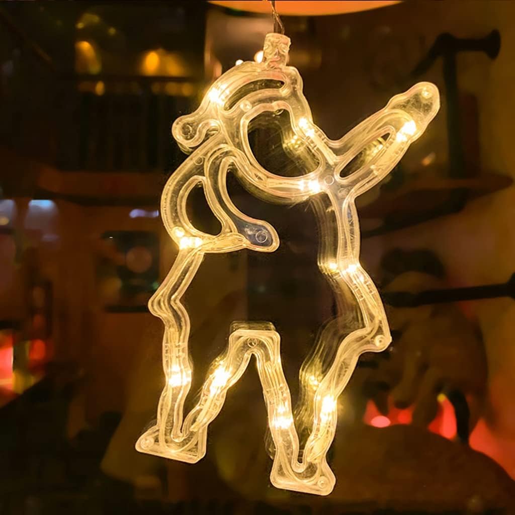 Lámpara de araña LED navideña de cebada con luces LED que cambian de ...