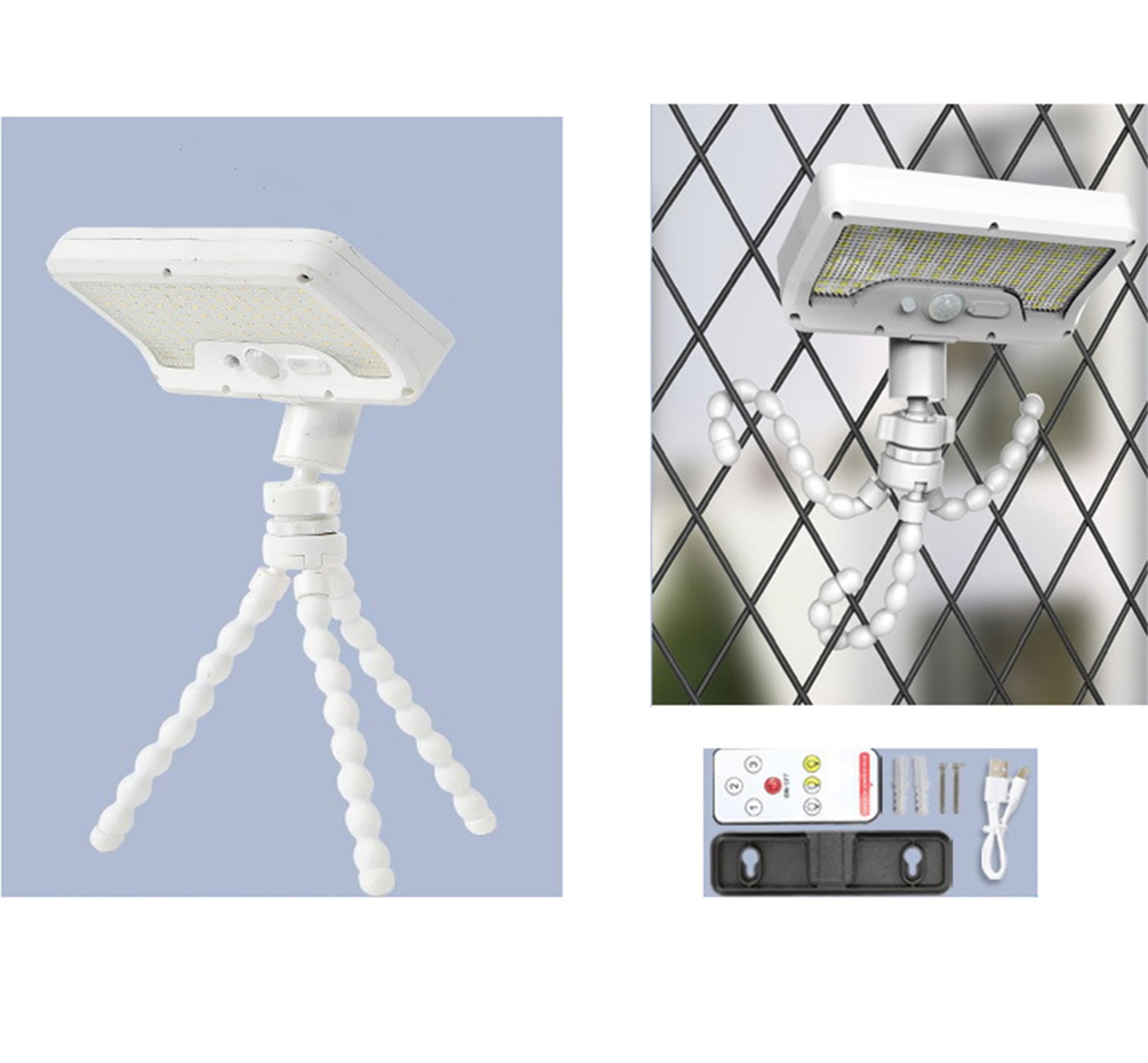 Lámpara Solar con Sensor para Exteriores con Soporte Flexible Octopus ...