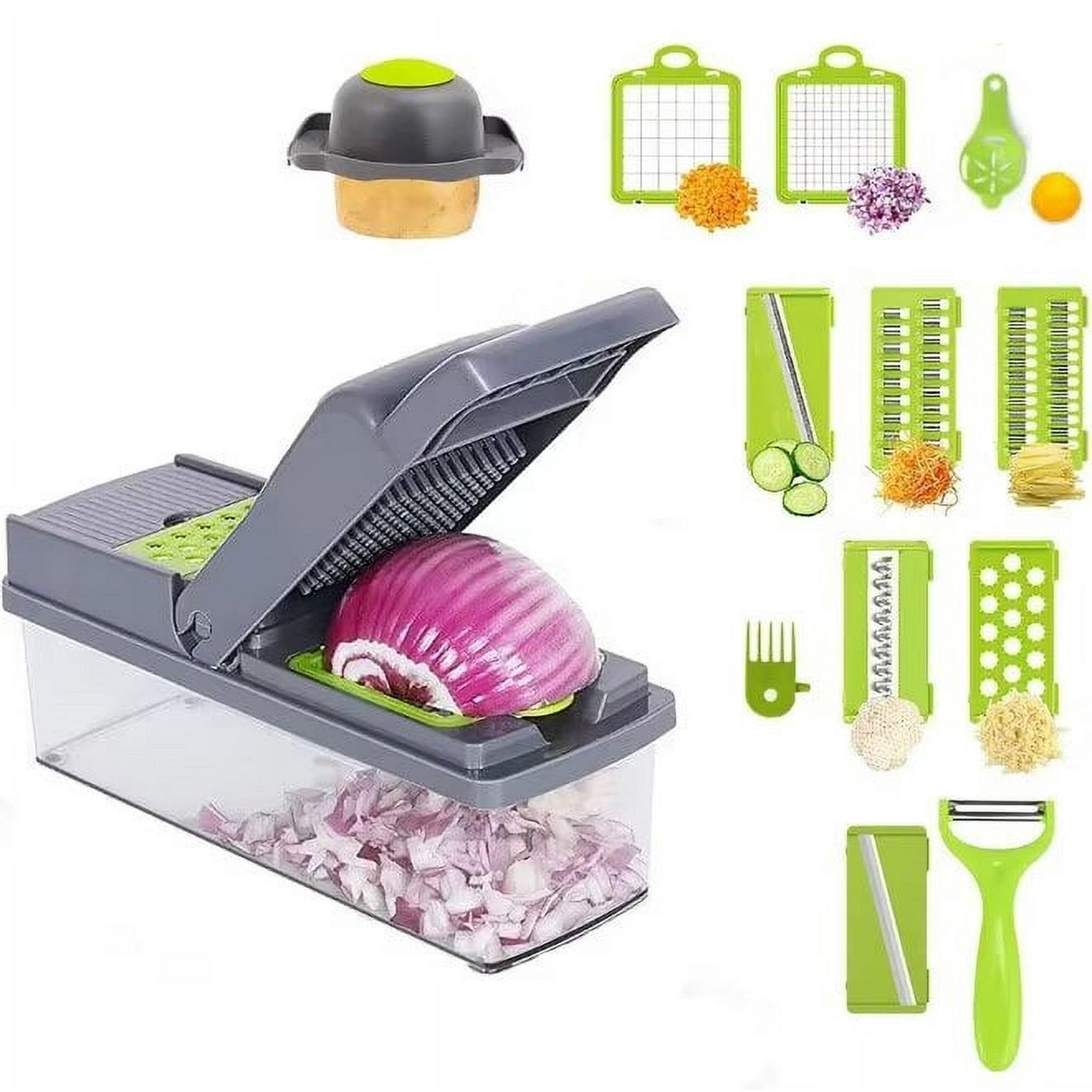 Coupe-légumes multifonctionnel - Coupe-légumes en spirale 12 en 1 - Coupe-légumes manuel - Coupe ...
