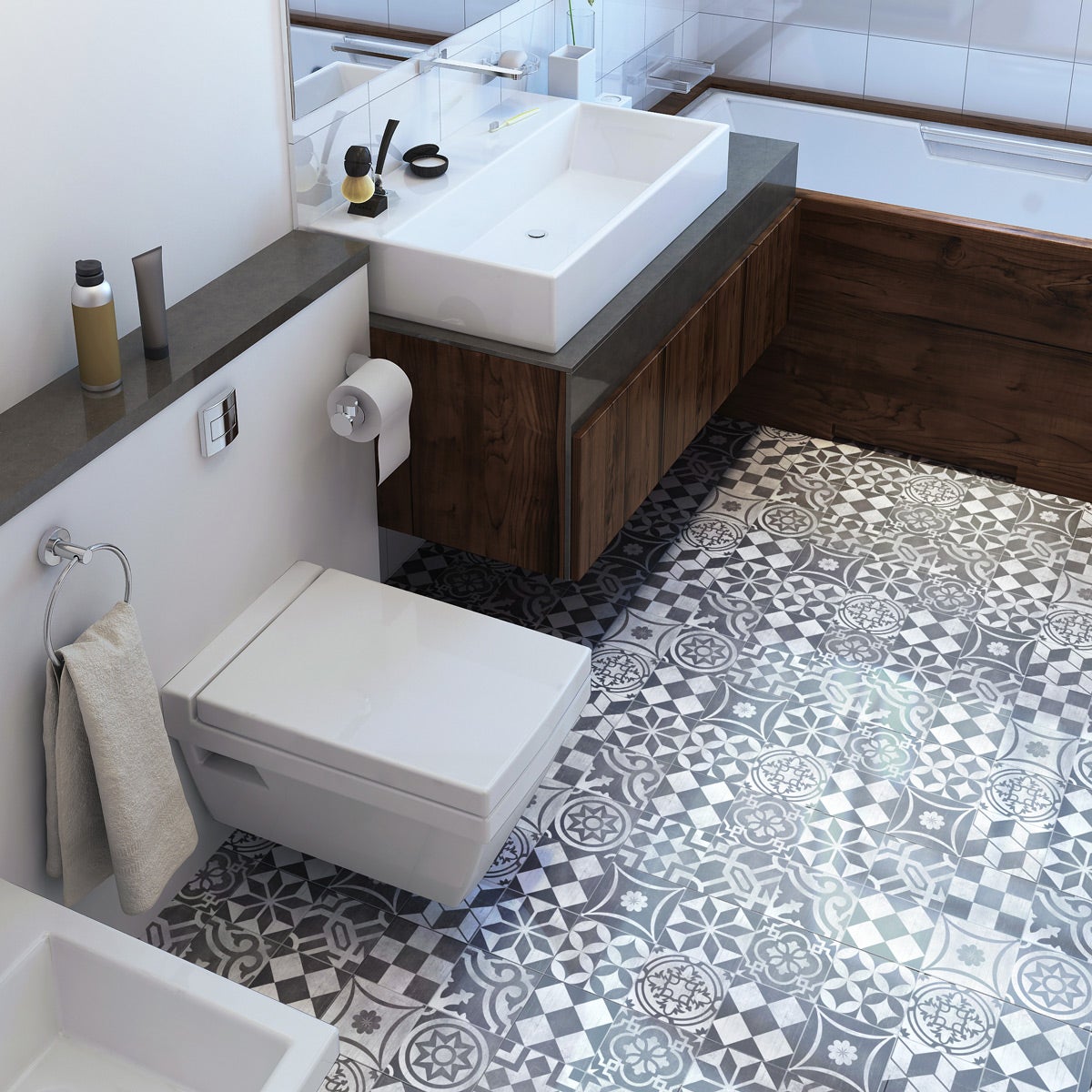 Stickers Sol Anti-dérapant avec Protection - CARRELAGES SOL DIVINO - 1 ...