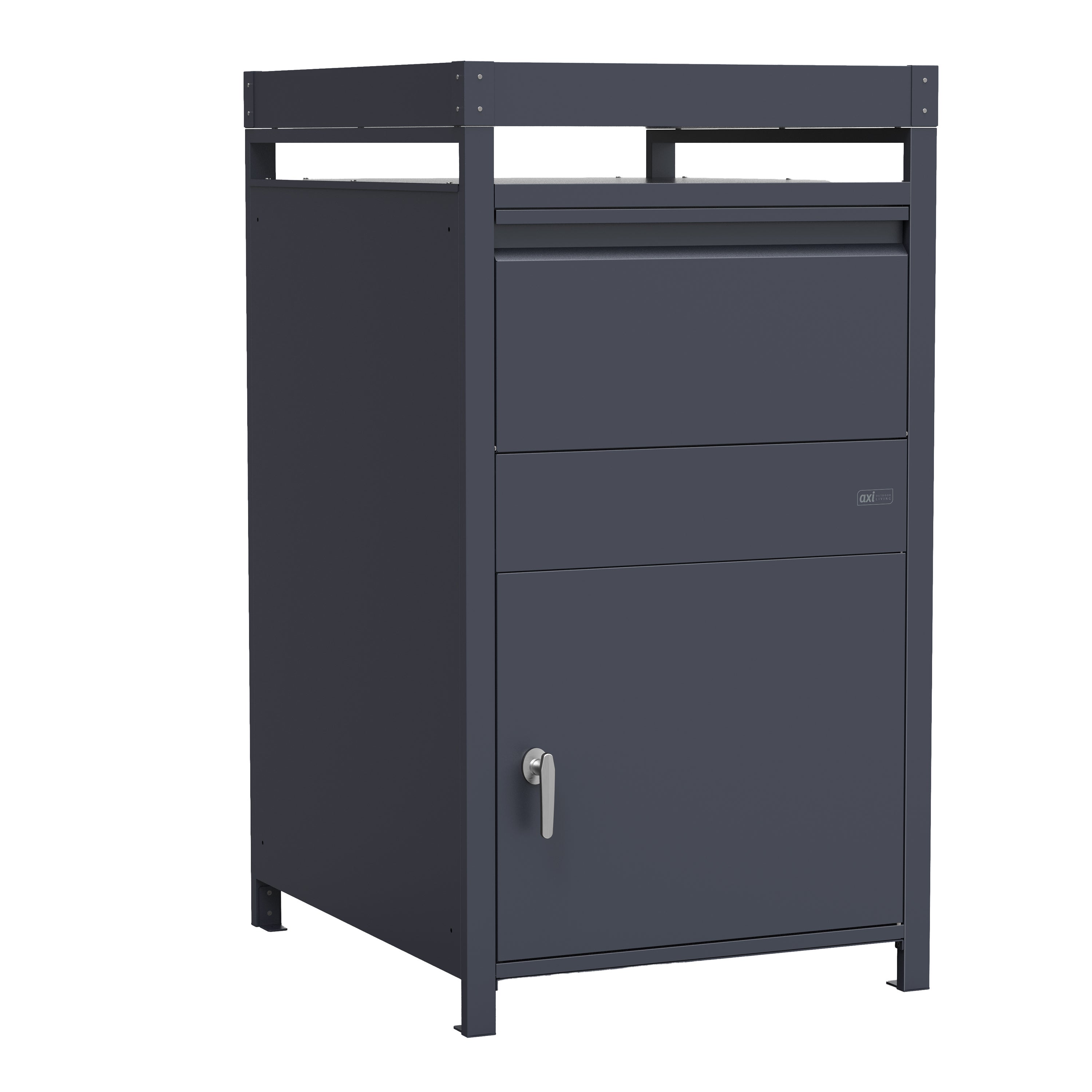 AXI Louis Boîte à Colis en métal anthracite avec jardinière - 68 x 80 x ...