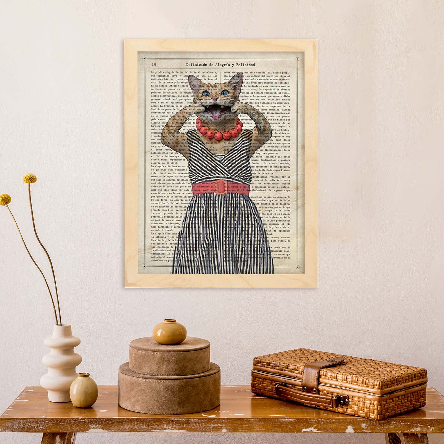 Poster De Gato Haciendo La Burla. Láminas De Animales Con Definiciones ...