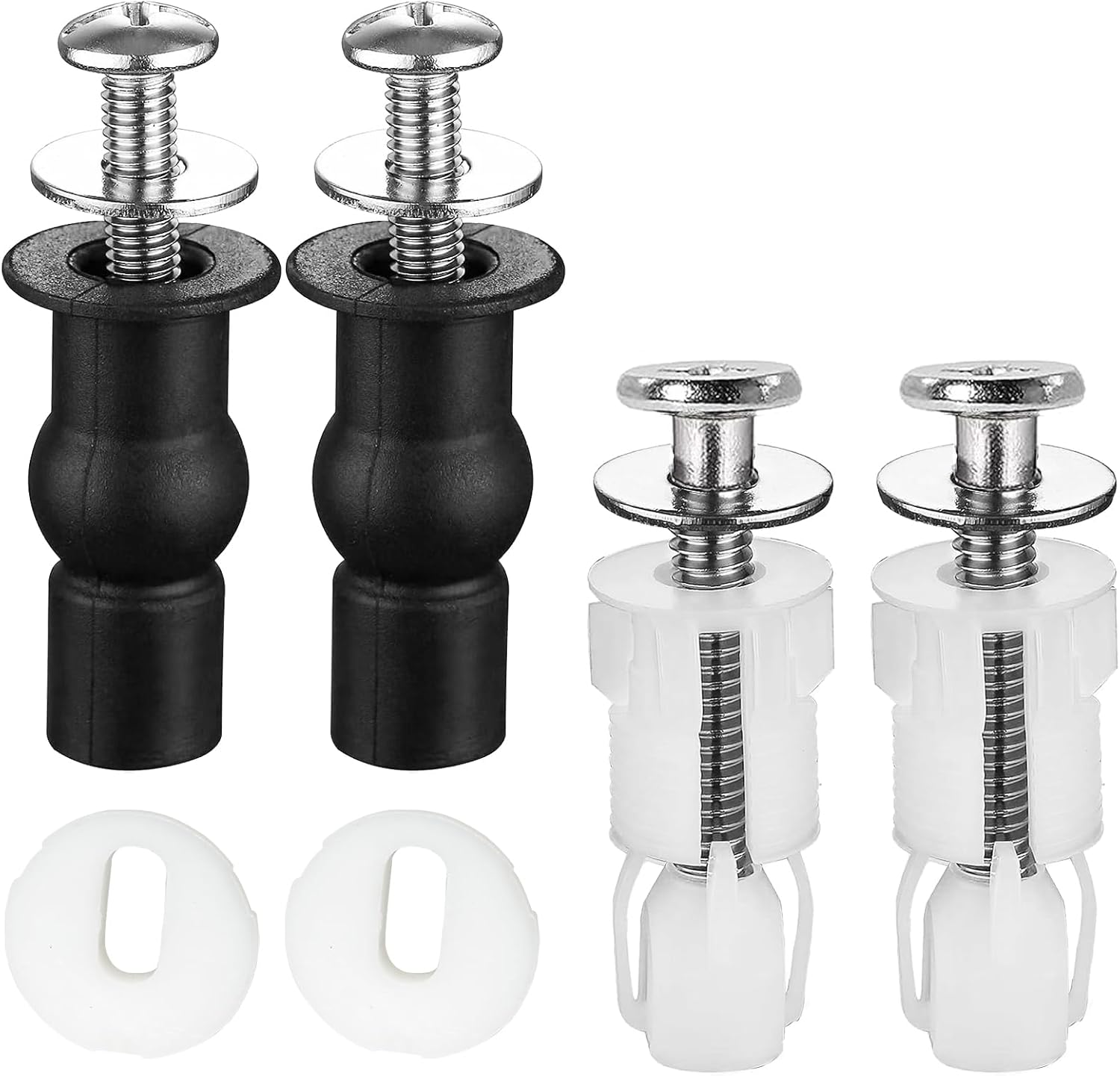 Fixation Abattant WC Vis, 4 Pièces Vis D'expansion WC, Convient aux ...