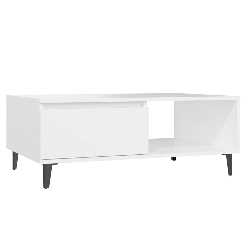 Table basse en contreplaqué blanc 90x60x35 cm | Leroy Merlin