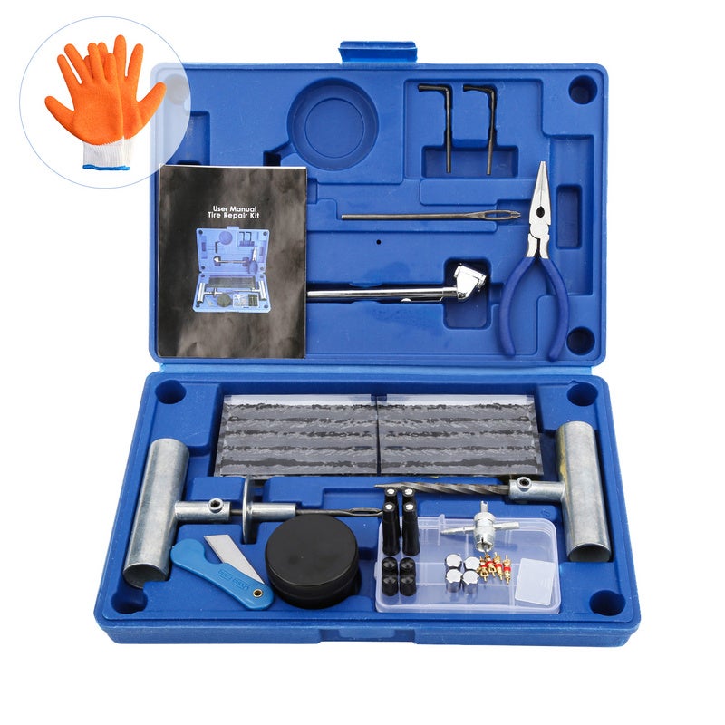 73 Pieces Kit De Reparation De Pneu Universel Reparation De Crevaison ...