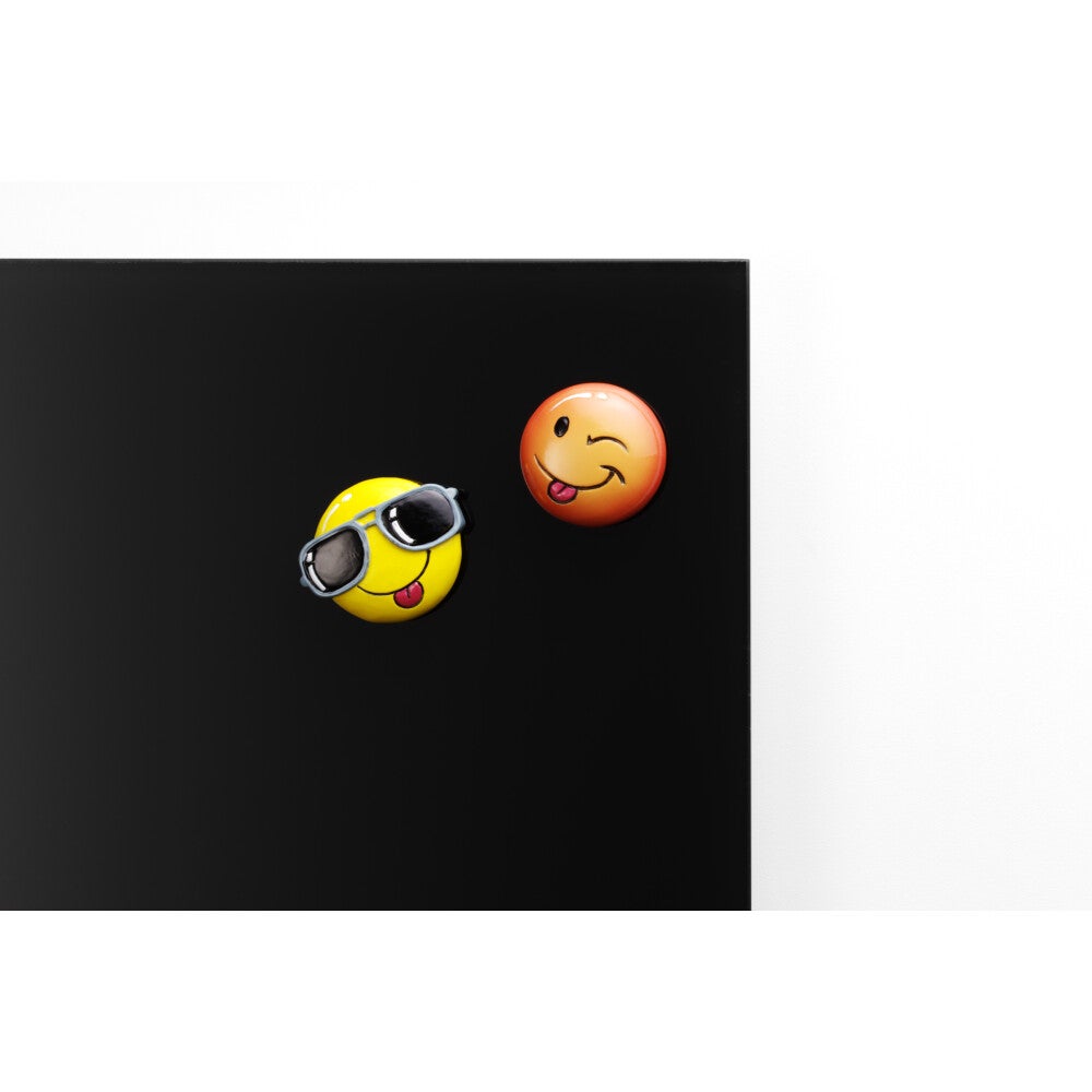 Smiley - Aimants super forts - 3cm diamètre - Jaune - orange | Leroy Merlin