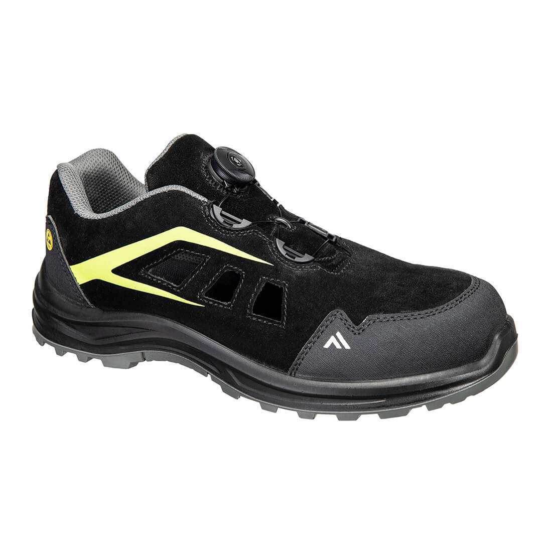 Scarpa antinfortunistica sportiva / 44 / Nero/Verde | Leroy Merlin