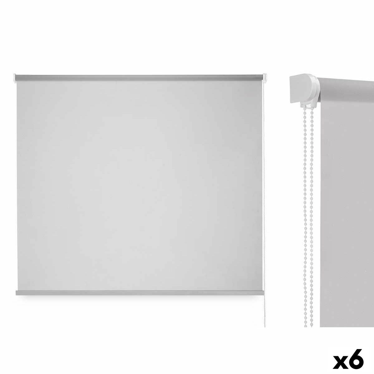 Store à enrouleur 120 x 180 cm Gris Tissu Plastique (6 Unités) | Leroy ...