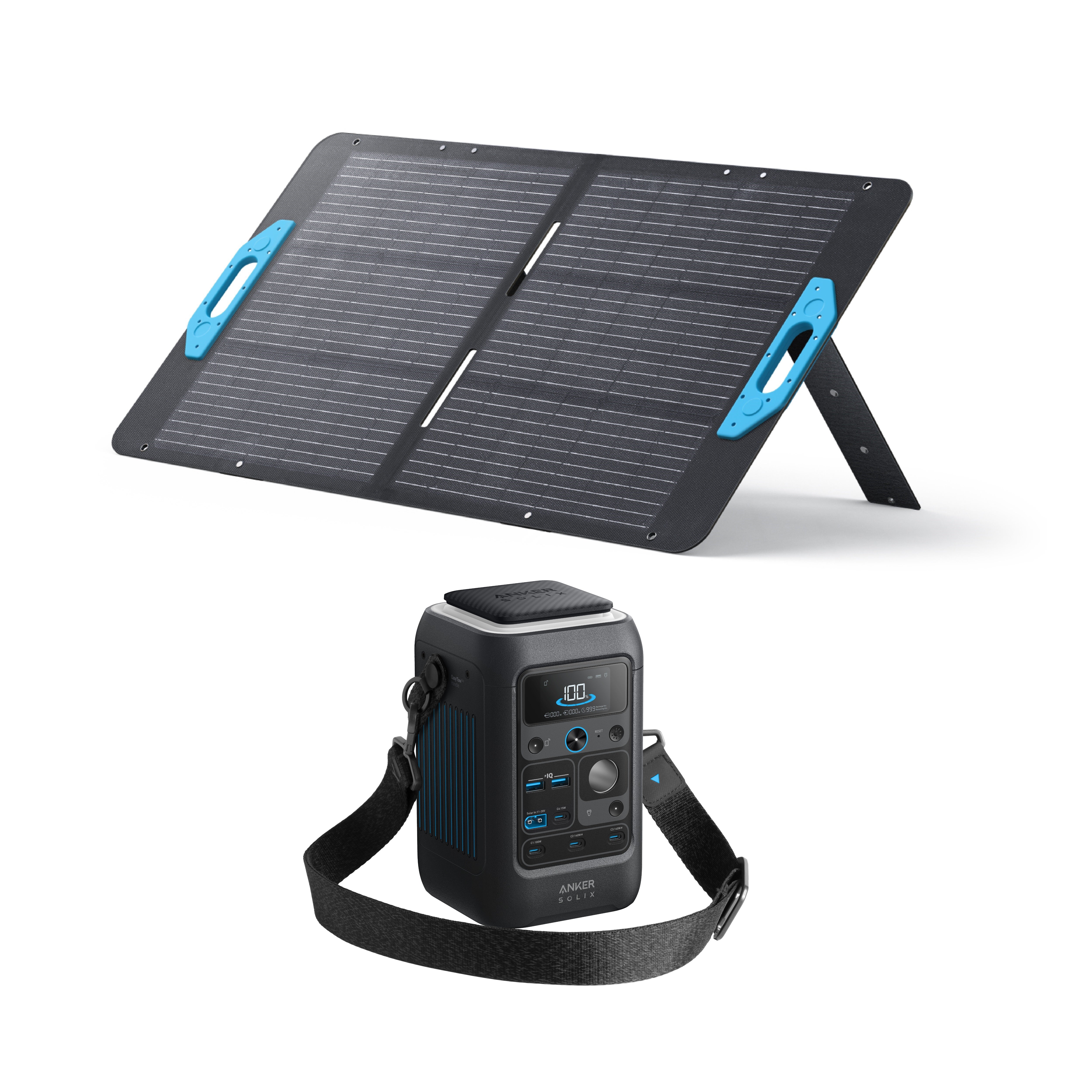 Kit Anker SOLIX C300X DC con Panel Solar 100W - Salida CC 300W | Leroy ...