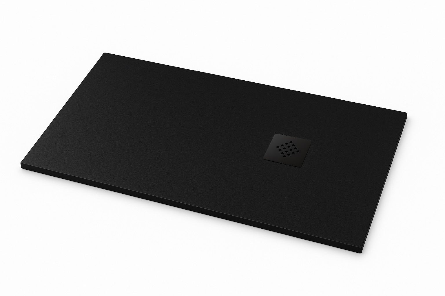 Plato de ducha Ardesia extraplano 60X60 cm color Negro RAL 9005 rejilla ...