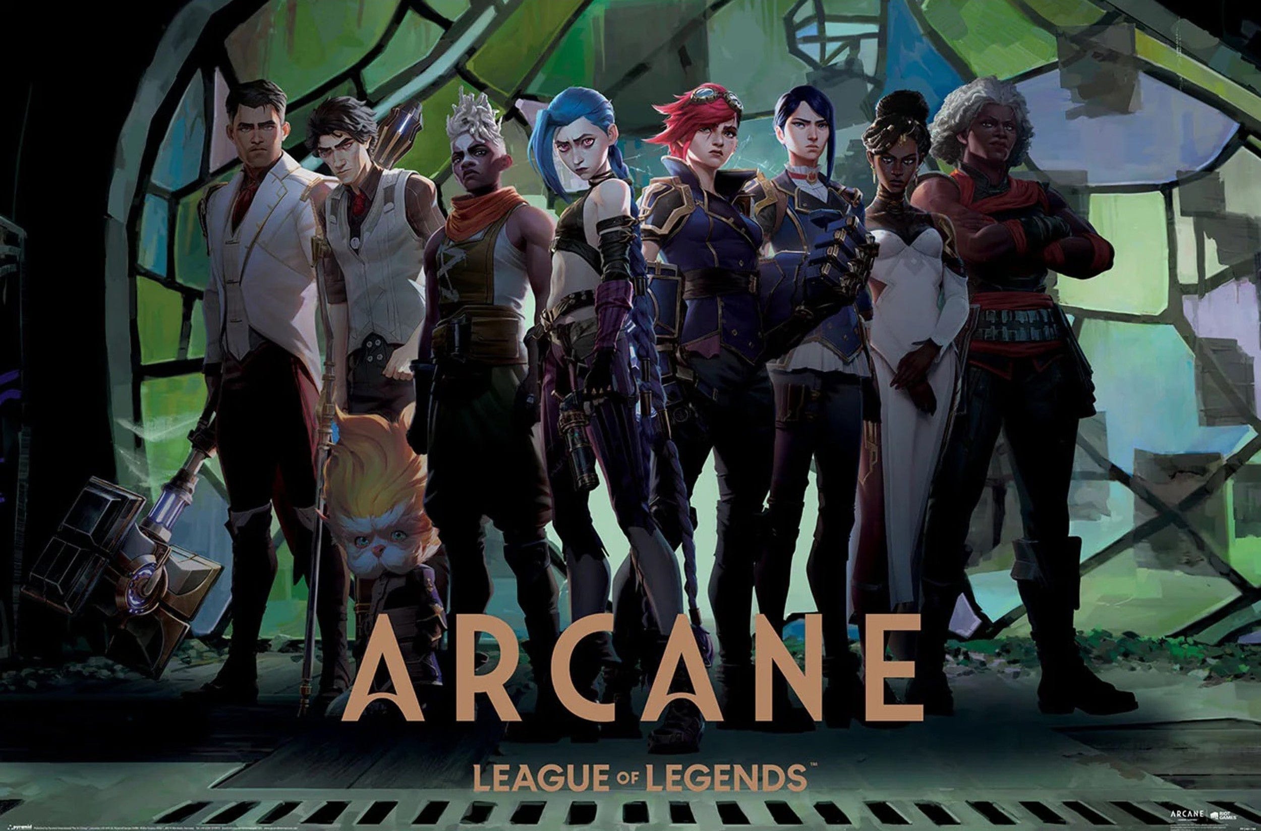 Poster Arcane - Characters in Zaun Arcade 61x91.5cm | Leroy Merlin