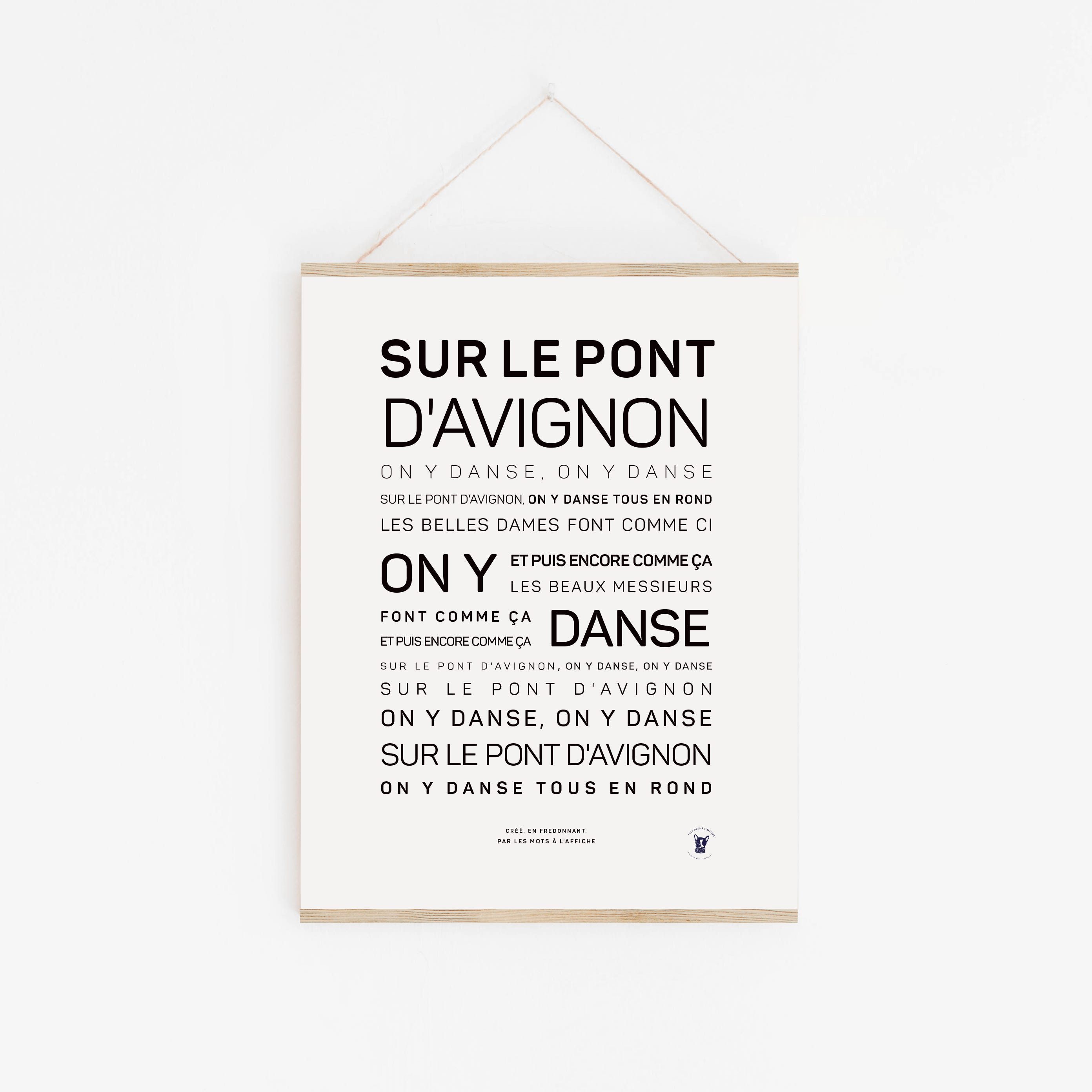 Affiche Imprimée A2 Sur Le Pont D Avignon Poster 42 X 59 4 Cm Avec