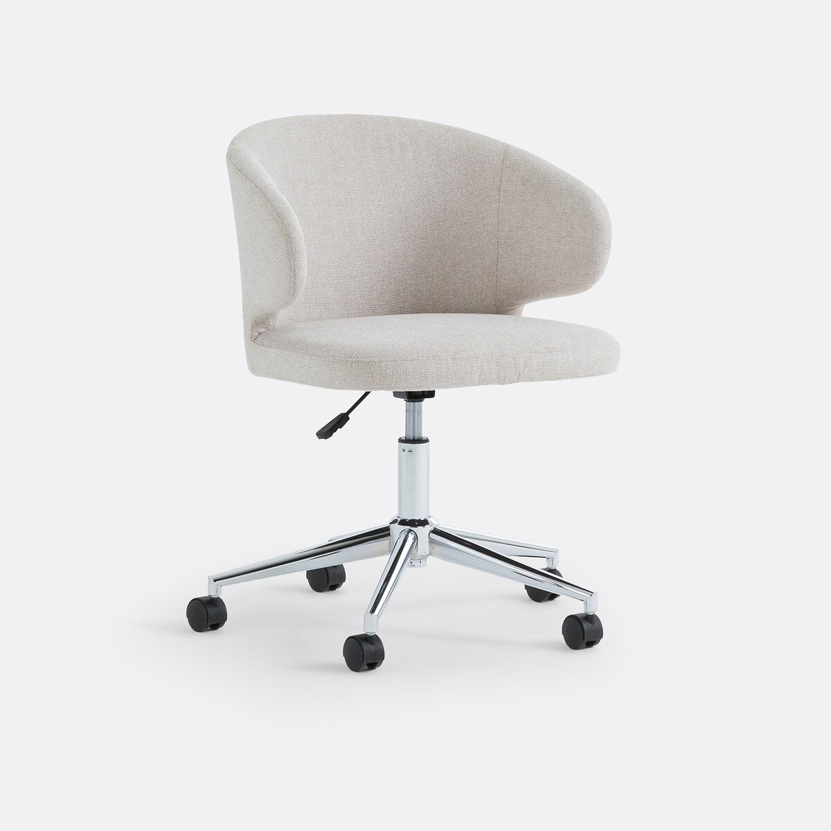 Fauteuil de bureau à roulettes, Elga - Beige - taille unique | Leroy Merlin