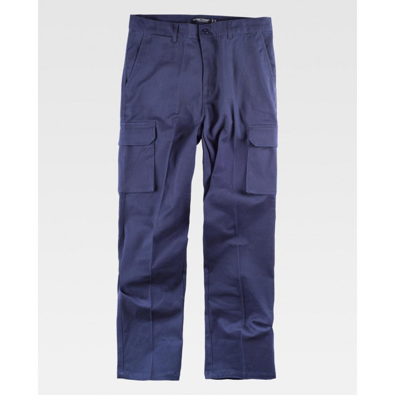 Pantalón recto y elástico con cierre de botón WORKTEAM B1421 | Leroy Merlin