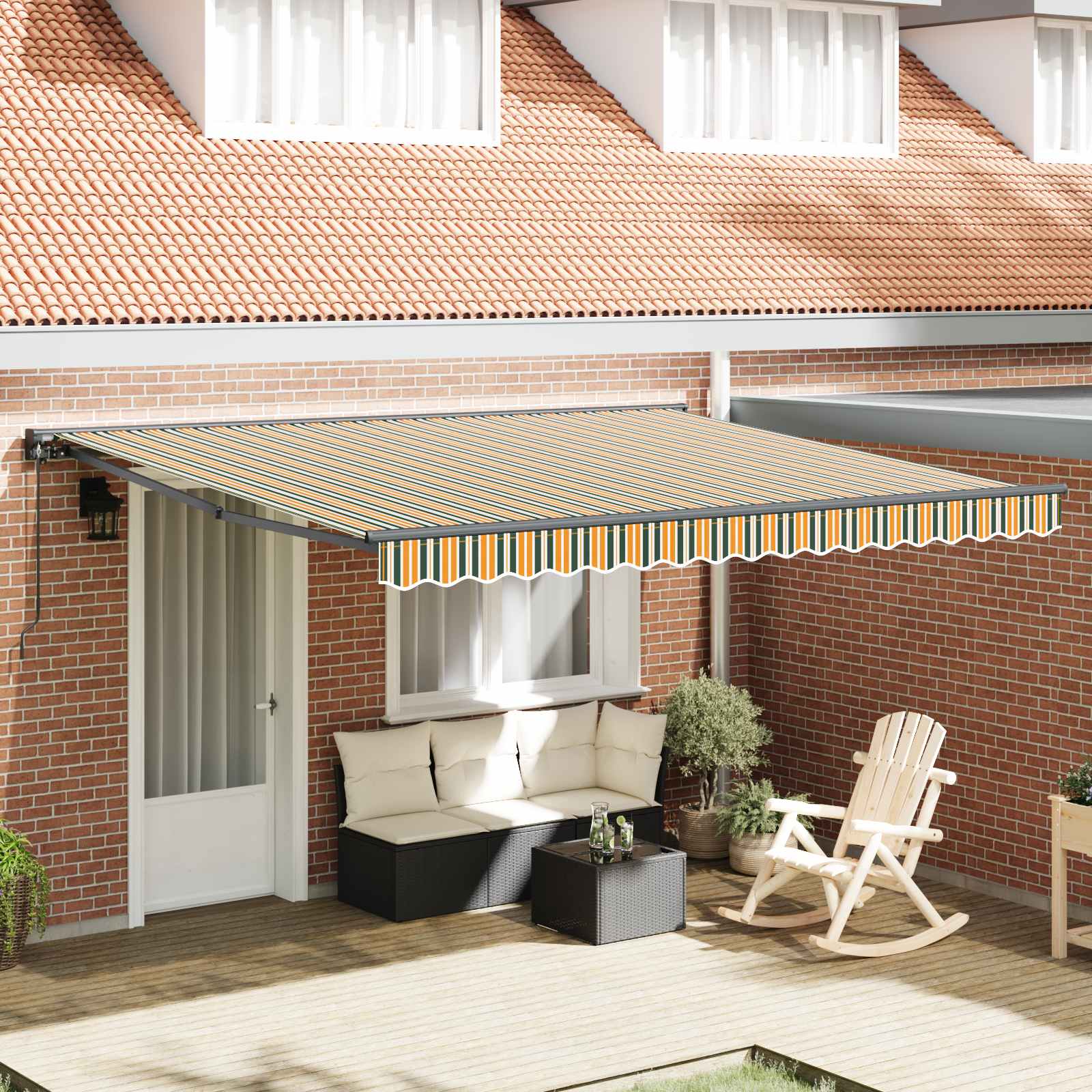 Estructura del Toldo Verde y amarillo 400 x 300 cm | Leroy Merlin