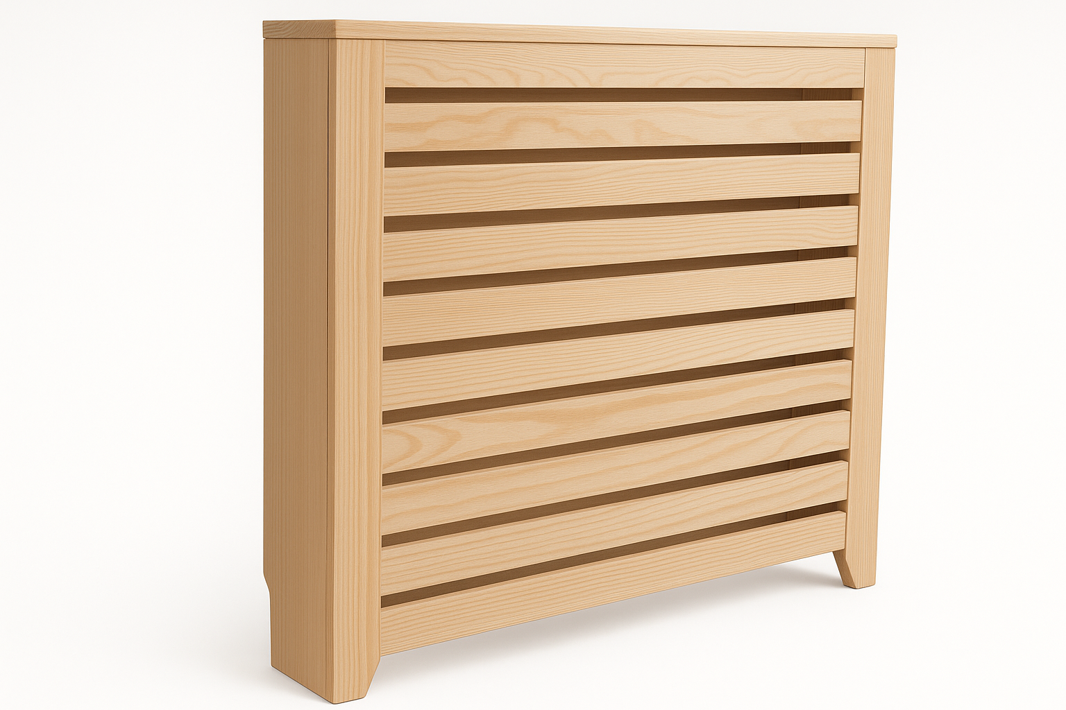 Cache-radiateur en bois massif. Brut. Dimensions (largeur/profondeur ...