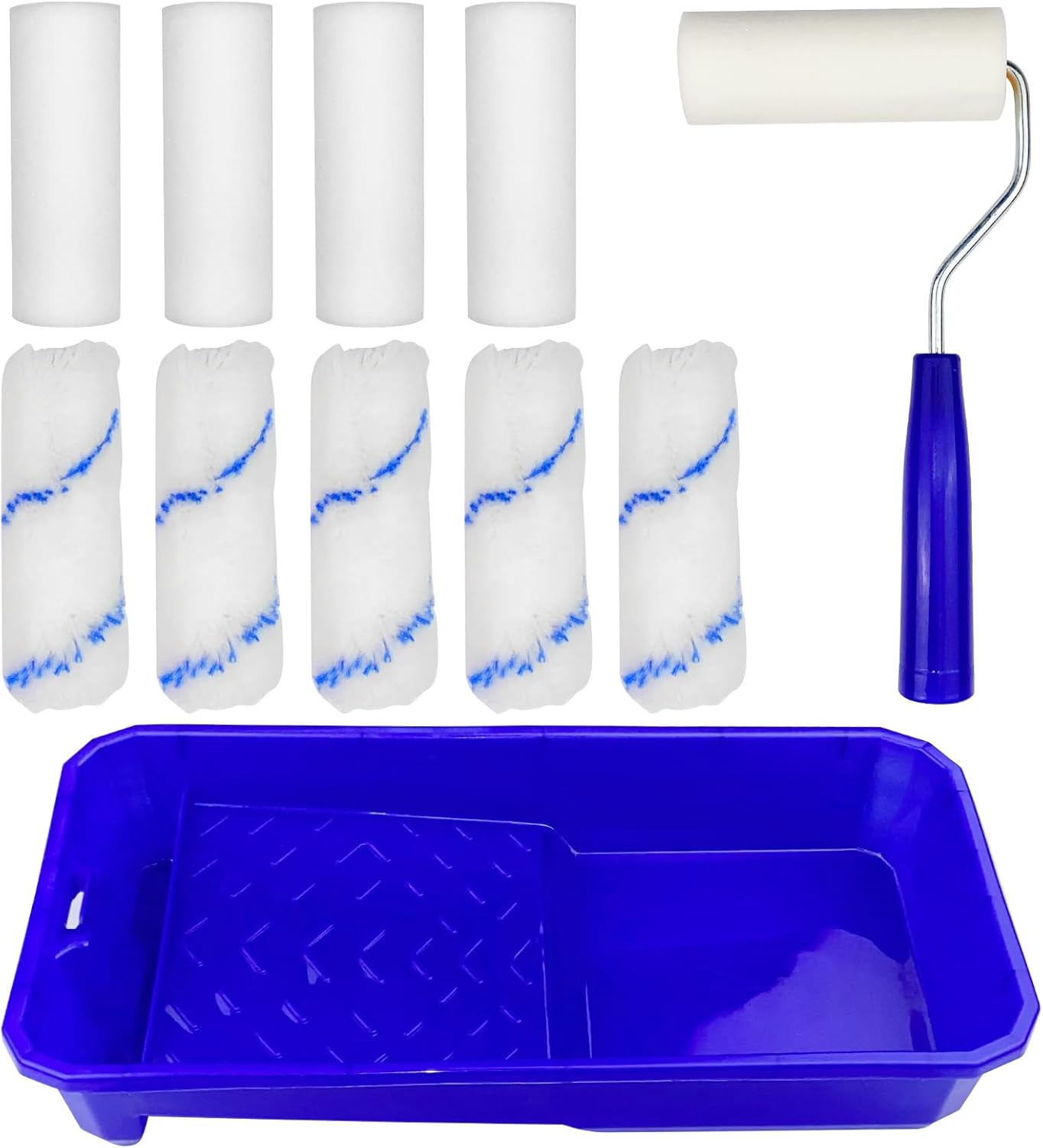 10 piezas de rodillos de pintura pequeños, rodillos, pincel para ...