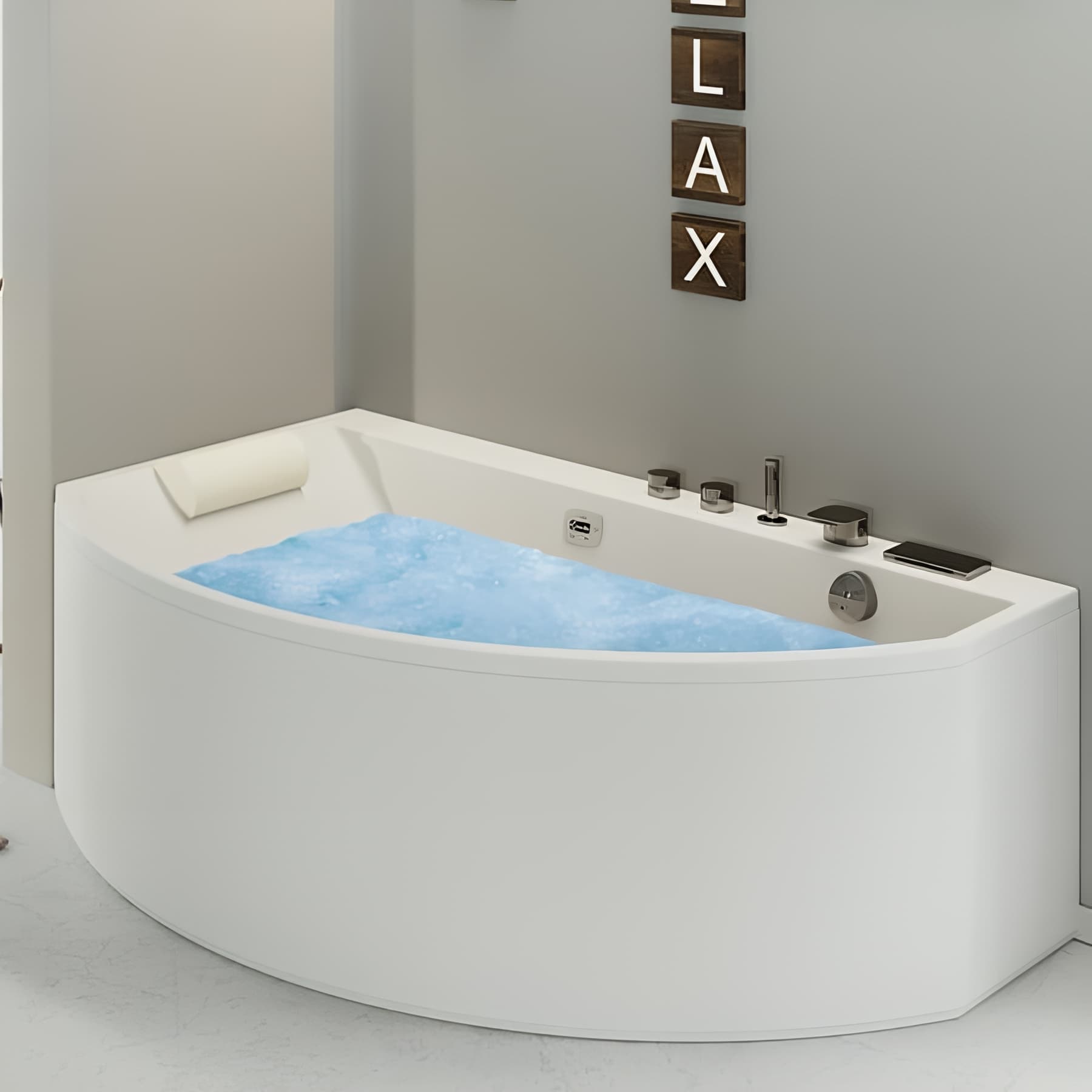 Tablier en acrylique BIOCRYL pour Baignoire balnéo CONGA tête à droite ...