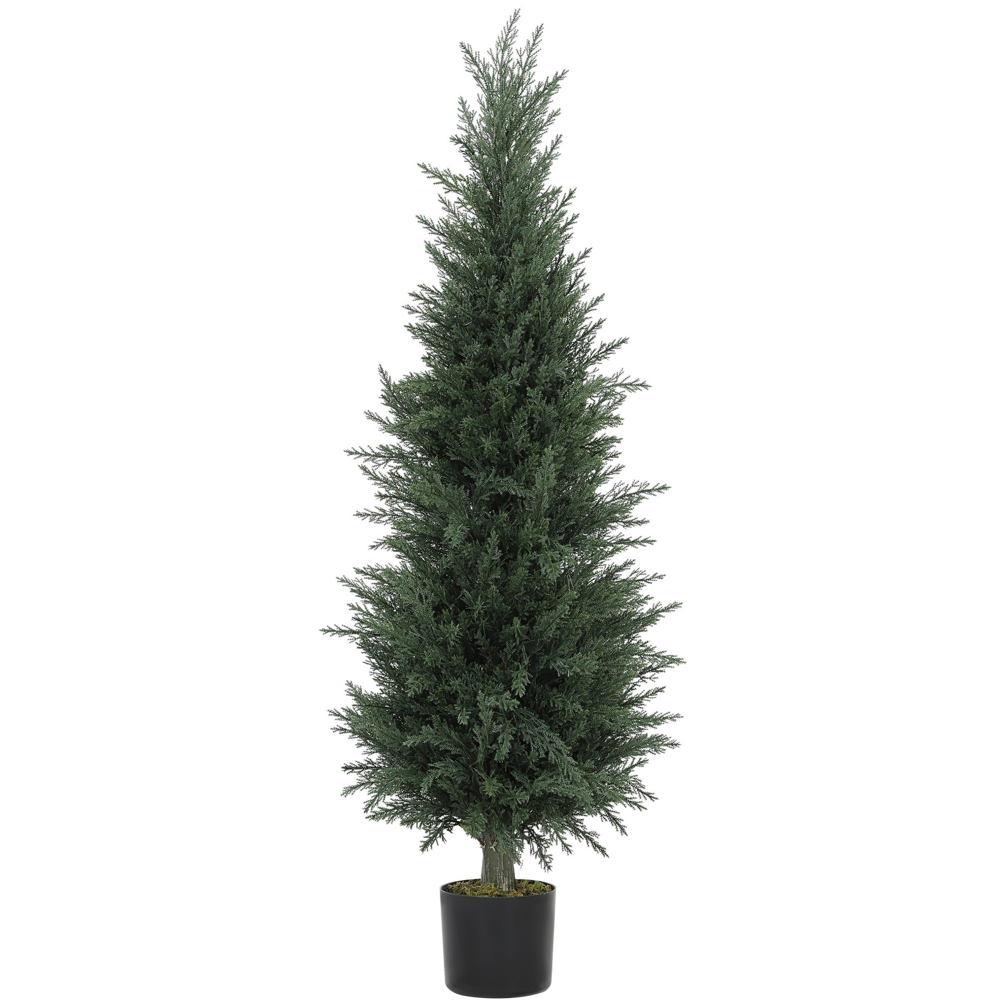 Plante artificielle cyprès 638 feuilles plastique pot résistante UV ...