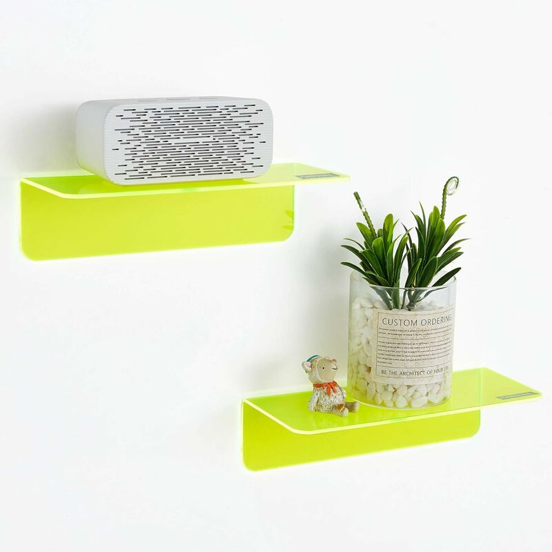 Lot de 2 petites étagères murales adhésives pour agrandir facilement l ...