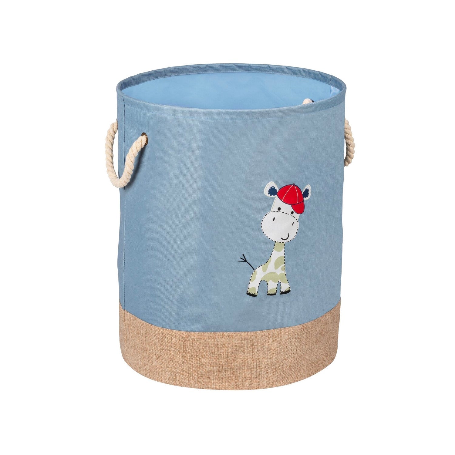 Panier à linge rond "Kids Gerry" - 63L - Bleu - H 50 cm | Leroy Merlin