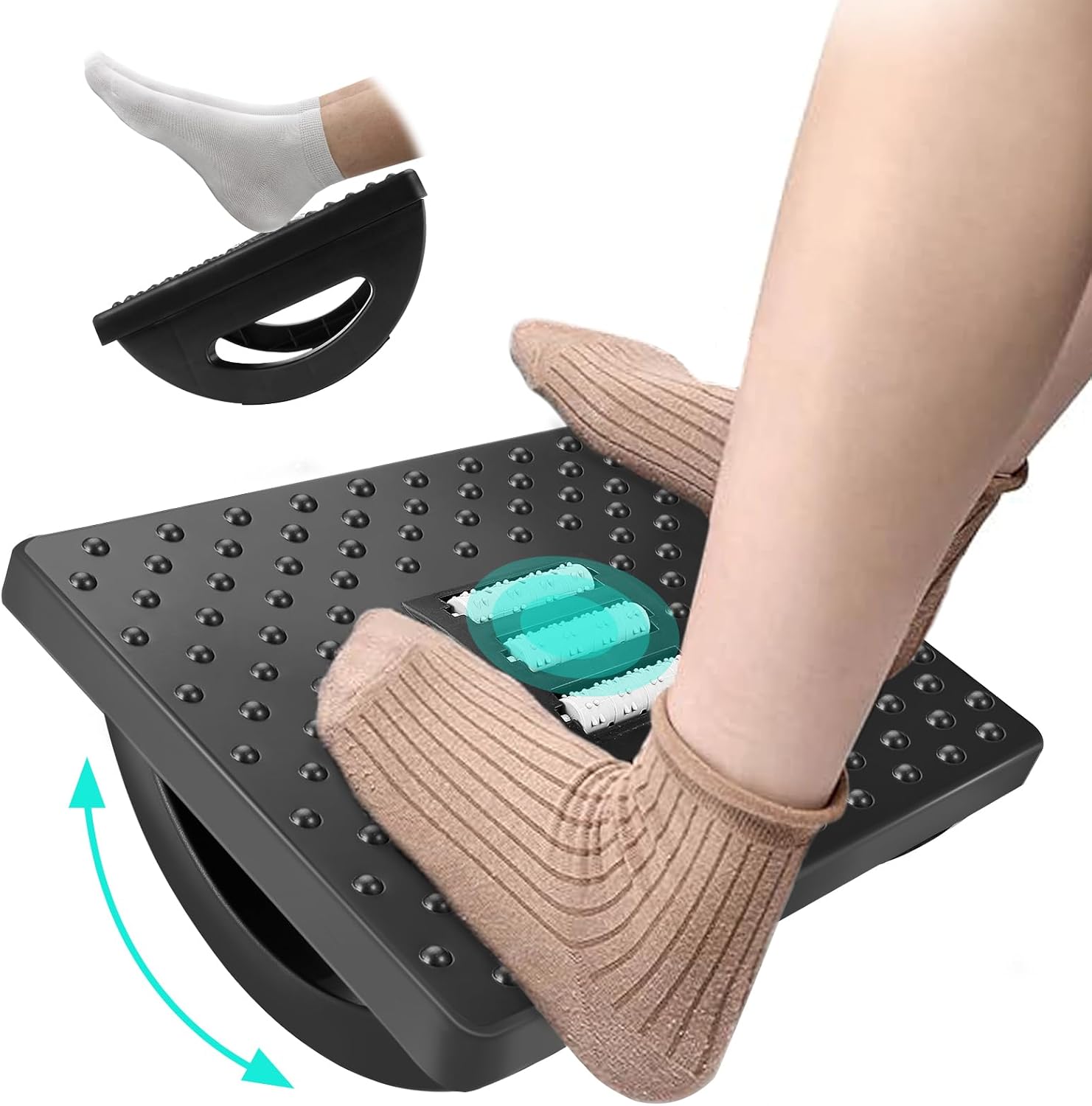 Repose-pieds sous le bureau, ergonomique, Effet de Massage Confortable ...