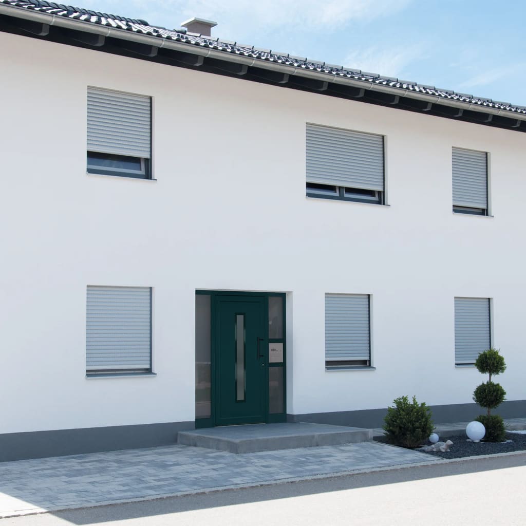 Puerta de entrada antracita 98x208 cm PVC vidaXL | Leroy Merlin